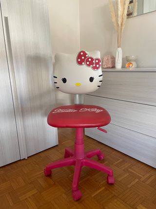 Sedia Hello Kitty Vintage con ruote girevoli