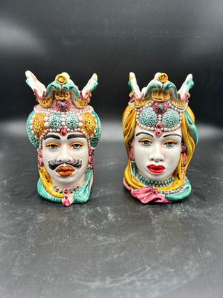 Ceramica di Caltagirone "Teste di Moro"