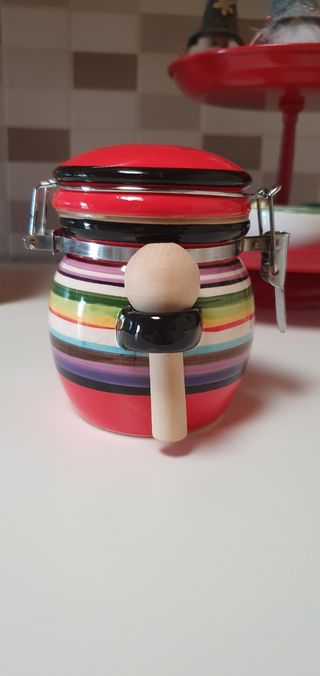 Vasetto in ceramica rosso