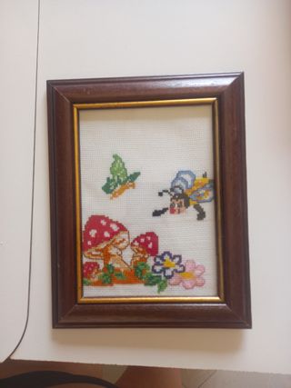 Quadretto a punto a croce