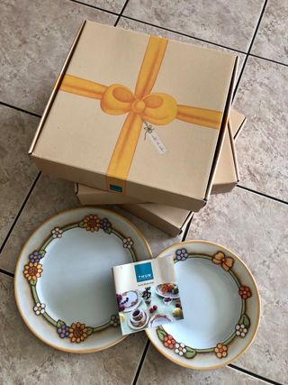 Set 3 persone piatto piano e fondo Thun Country