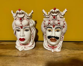 Ceramica di Caltagirone "Teste di Moro"