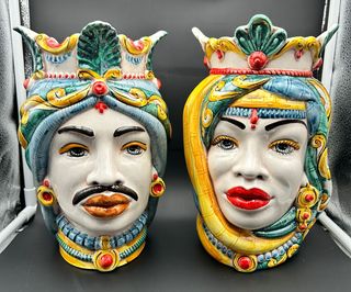 Ceramica di Caltagirone "Teste di Moro"