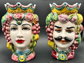 Ceramica di Caltagirone "Teste di Moro"