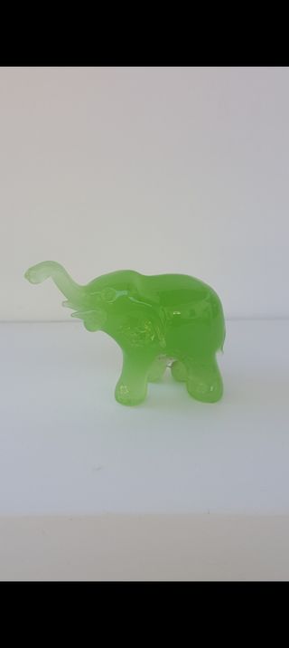 Elefante portafortuna in Giada cm.4