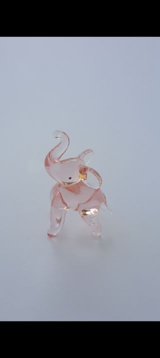 Elefantino portafortuna in vetro di Murano