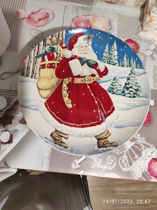 Piatto Babbo Natale