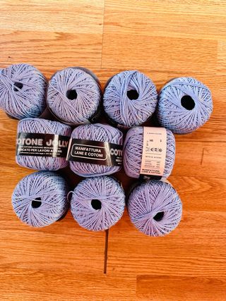 10 Gomitoli 100% cotone Egiziano