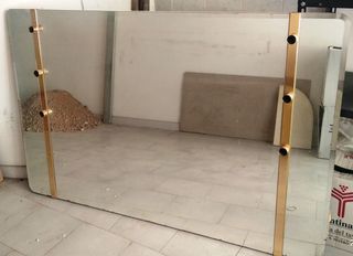 SPECCHIO GRANDE da parete con 6 PUNTI LUCI