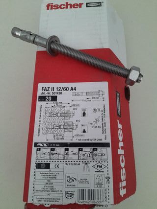 N. 20 pasadores  de fijación - FISCHER 12/60 A4