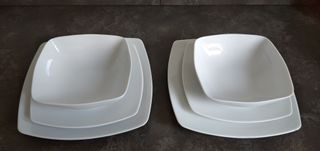 Tempora, Servizio di Piatti in Porcellana 6 Pezzi