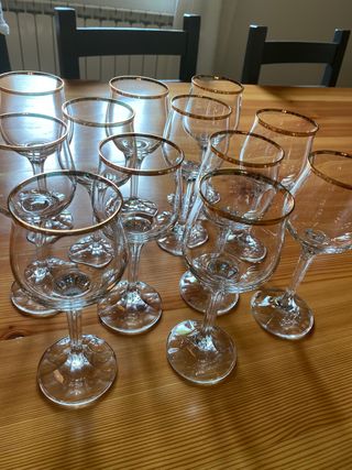 Set calici vintage 12 pezzi