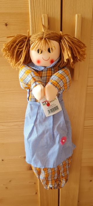 Bambolina portasacchetti da appendere Divina nuova