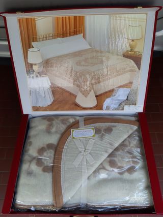 Coperta matrimoniale 100% lana
