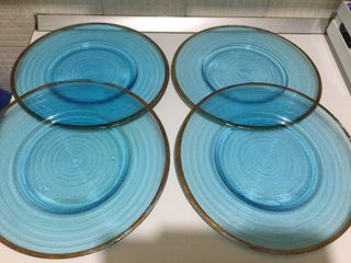 ZARA HOME SET 4 SOTTOPIATTI IN VETRO