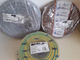 mt. 300 cable( 2,5 mm)- GRIS/ marrón/TIERRA( 4 MM)