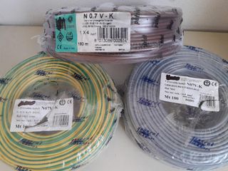 mt. 300 cable( 4 mm)- GRIS/ marrón/TIERRA