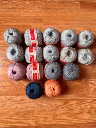 16 Gomitoli 100% cotone