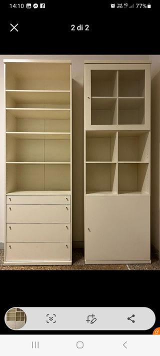 armadietto scaffale libreria ikea