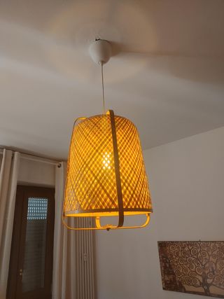 Lampadario in vimini ikea