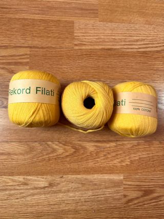 3 gomitoli 100% cotone