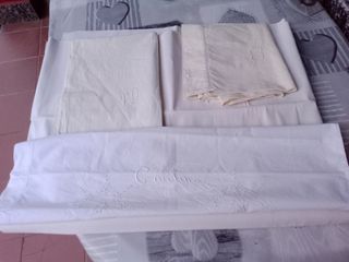 Scampolo lino m. 3 per 2 più 3 federe lino