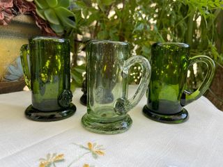 set 4 bicchieri da liquore di murano