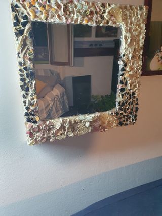 specchio cornice mosaico