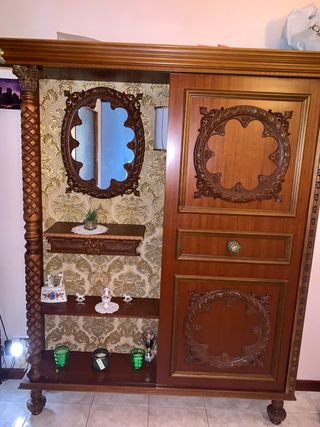 Mobile antico classico in legno stile barocco
