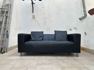 Divano Nero in Pelle