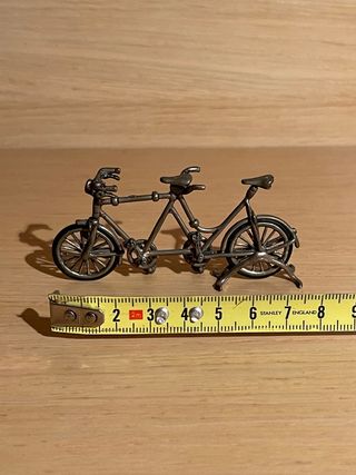 Tandem in argento 800 vintage bomboniera