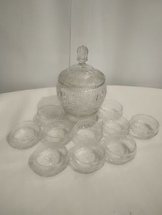 Servizio anni 70 da Macedonia in vetro