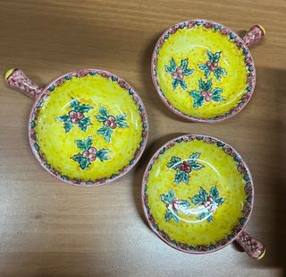 Set 3 Ciotote natalizie aperitivo Vietri sul mare