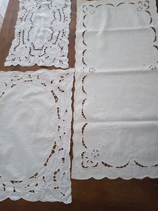 Tre centri intaglio a mano