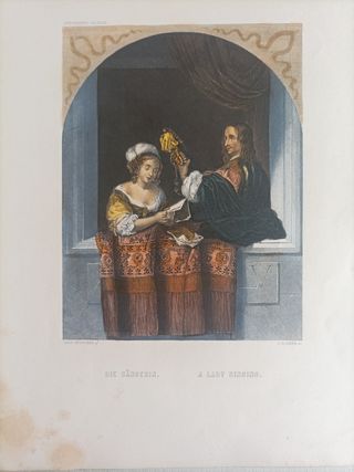 Musica 2 Stampa originale 1850 Ca.