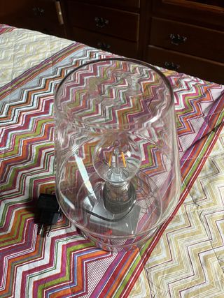 lampada design a led da tavolo fatboy trasparente