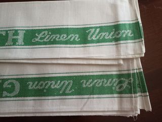 set due strofinacci in puro lino