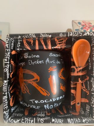 Tazza con cucchiaino Paris