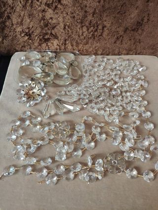 Lotto cristalli per lampadari o lavori handmade