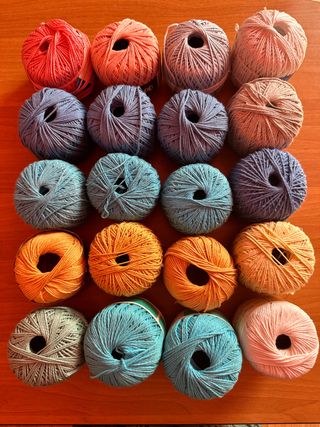 20 Gomitoli 100% cotone