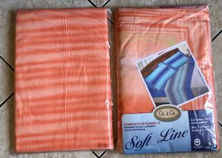 Completo lenzuolo in flanella letto singolo