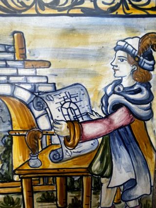 ceramica dipinta a mano ingegnere