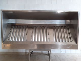 CAPPA 180x90x45 ACCIAIO INOX PARETE MOTORE CUCINA