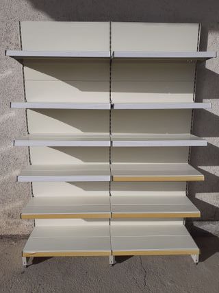 SCAFFALATURA IN FERRO VERNICIATO BIANCO ZAF 1,5 MT