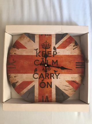 Orologio da parete con bandiera inglese