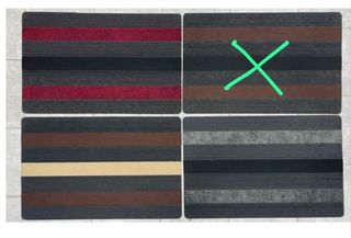 tappeto zerbino nuovo disponibile in tre colori