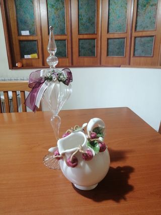 vado di porcellana e vetro di murano