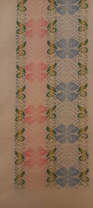 bella tovaglia ricamata con 6 tovaglioli