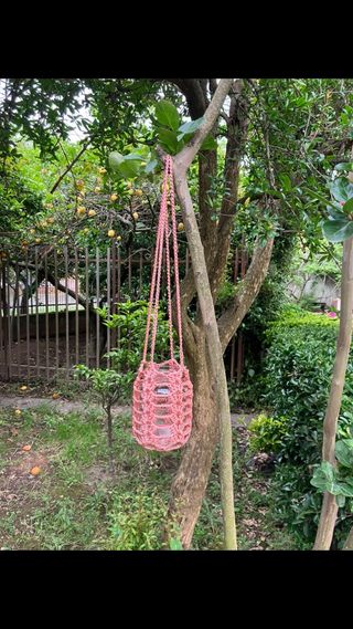 Lanterna crochet - colore rosa salmone