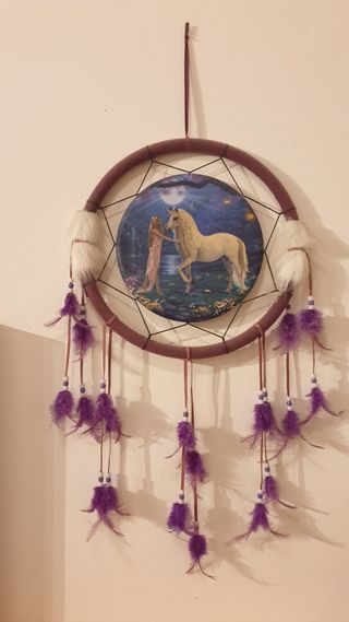 acchiappasogni indiano con unicorno